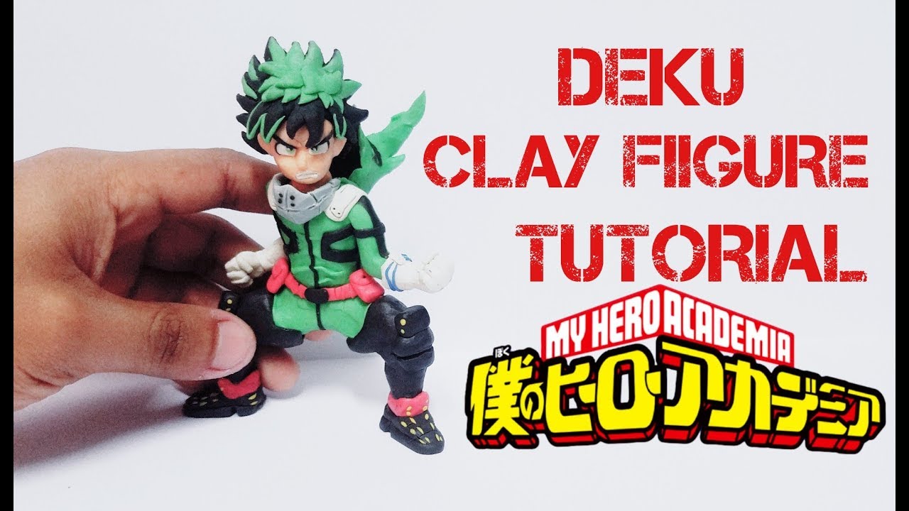 DEKU DE PLASTILINA TUTORIAL / MAKING DEKU CLAY FIGURE TUTORIAL - YouTube