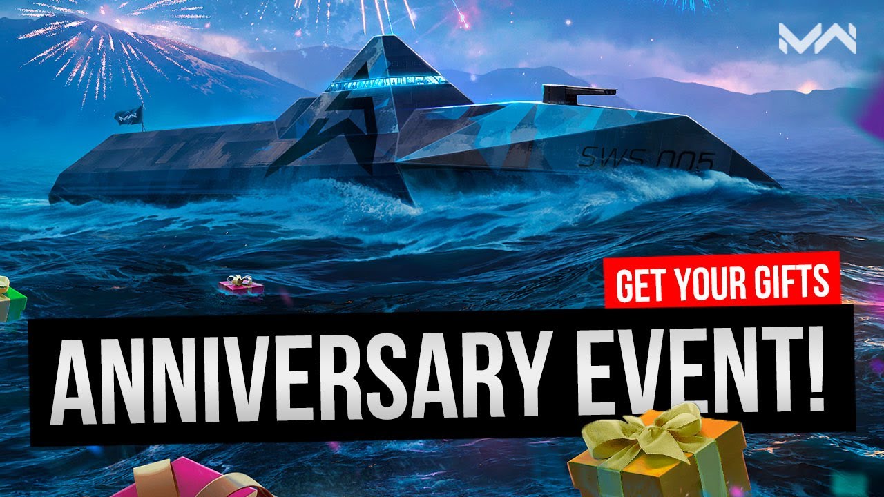 Anniversary Event - get your gifts and prizes in Modern Warships - YouTube