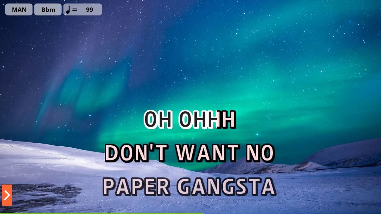 Paper Gangsta - Lady Gaga (Karaoke Version) - YouTube