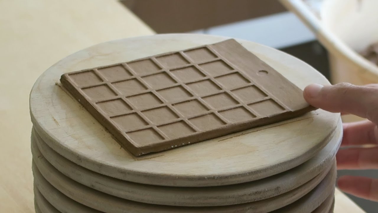 how to make clay slabs for glaze testing - YouTube
