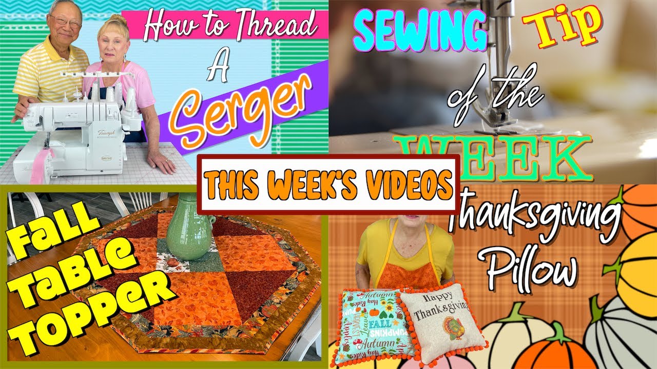 This Week's Videos | September 19 | The Sewing Room Channel - YouTube