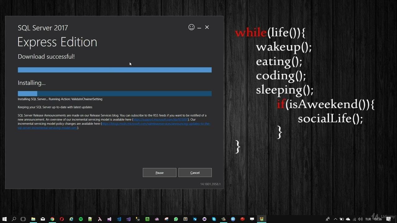 Microsoft SQL Server ve Management Studio Kurulumu - YouTube