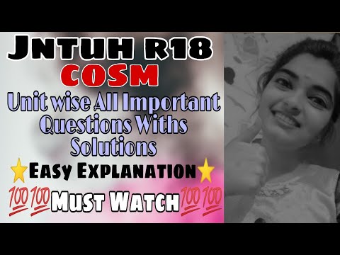 jntuh r18 cosm all units important questions with answers and ...