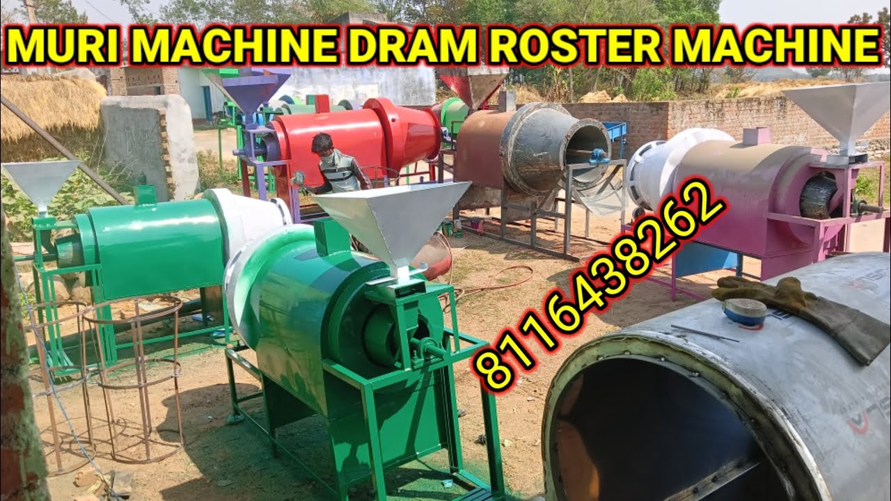 150/200kg murmura making machine call 8116438262 - YouTube
