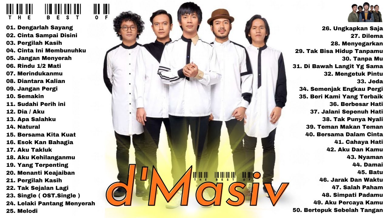 D'MASIV [FULL ALBUM] - LAGU POP INDONESIA TERBAIK & TERPOPULER ...
