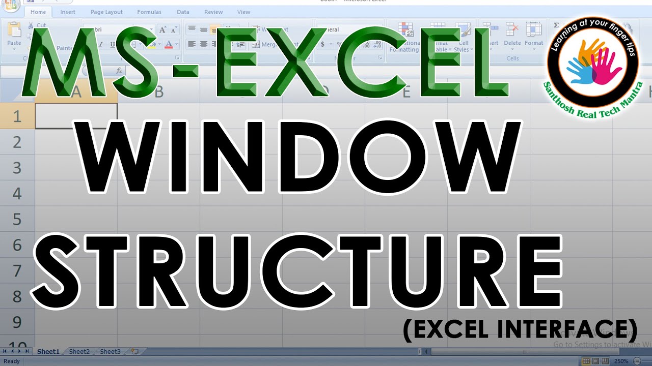 Class 3 #MS-Excel 2007 #Interface (Window Structure) - YouTube