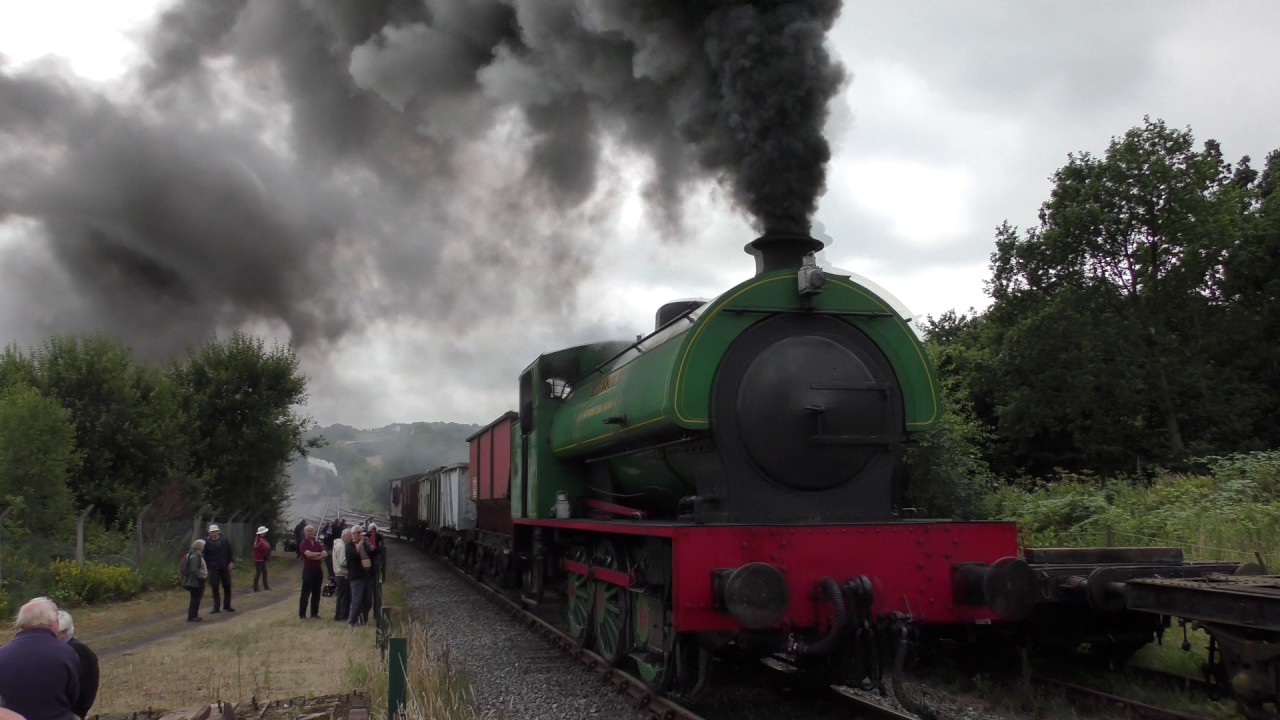 The Foxfield Railway, Staffordshire, climbing the Foxfield Bank - YouTube