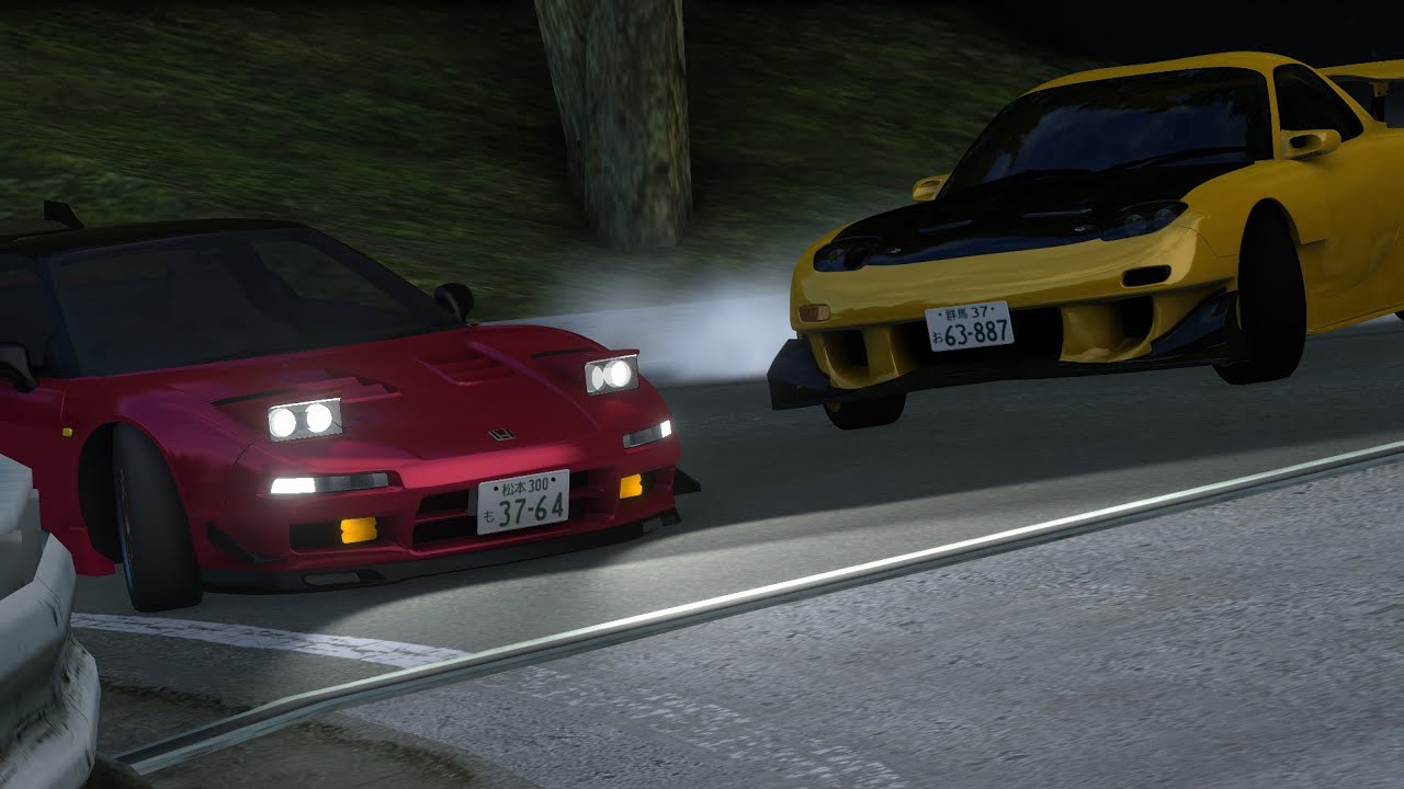 NSX VS FD3S - Intense Side By Side Till The Finish!!! - Initial Unity ...