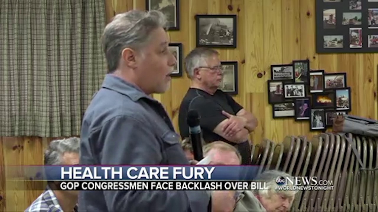 Rep. Reed Faces Angry Constituents - YouTube