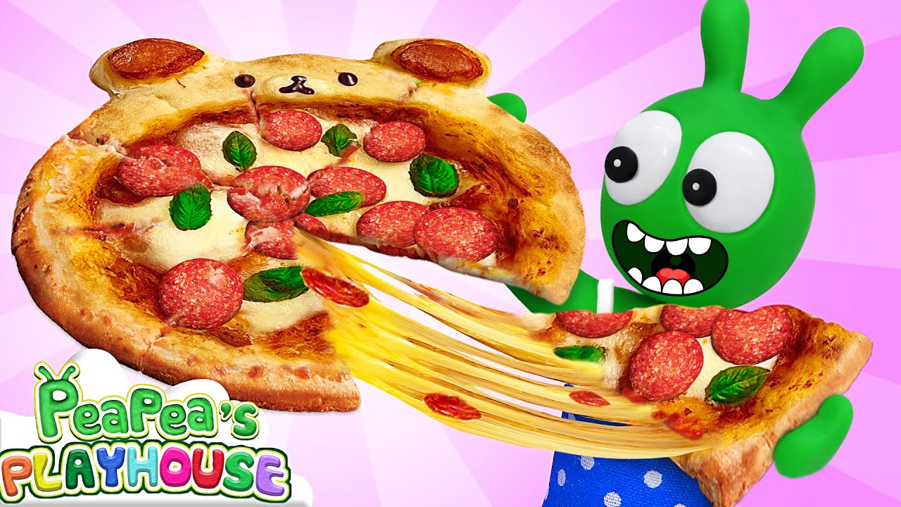 PeaPea Makes a Yummy Pizza | Educational Videos for Kids - Pretend Play ...