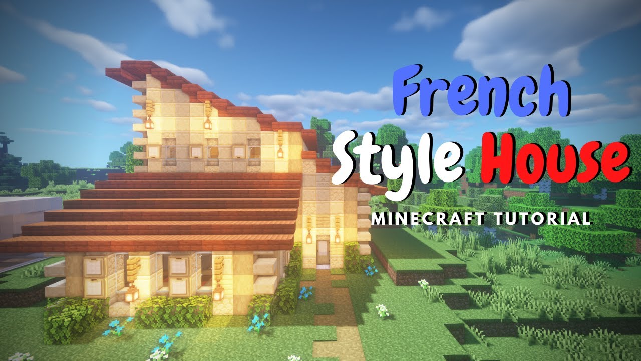 How to Build a French Style House - Minecraft Build Tutorial - YouTube