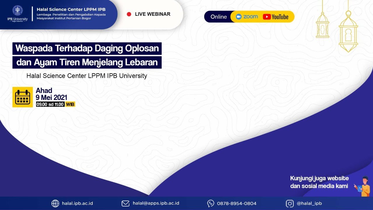 Webinar "Waspada Terhadap Daging Oplosan dan Ayam Tiren Menjelang ...