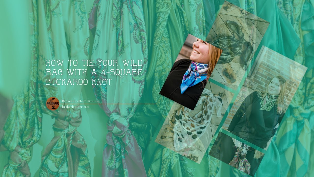 How to tie your Wild Rag with a 4-Square Buckaroo Knot. - YouTube