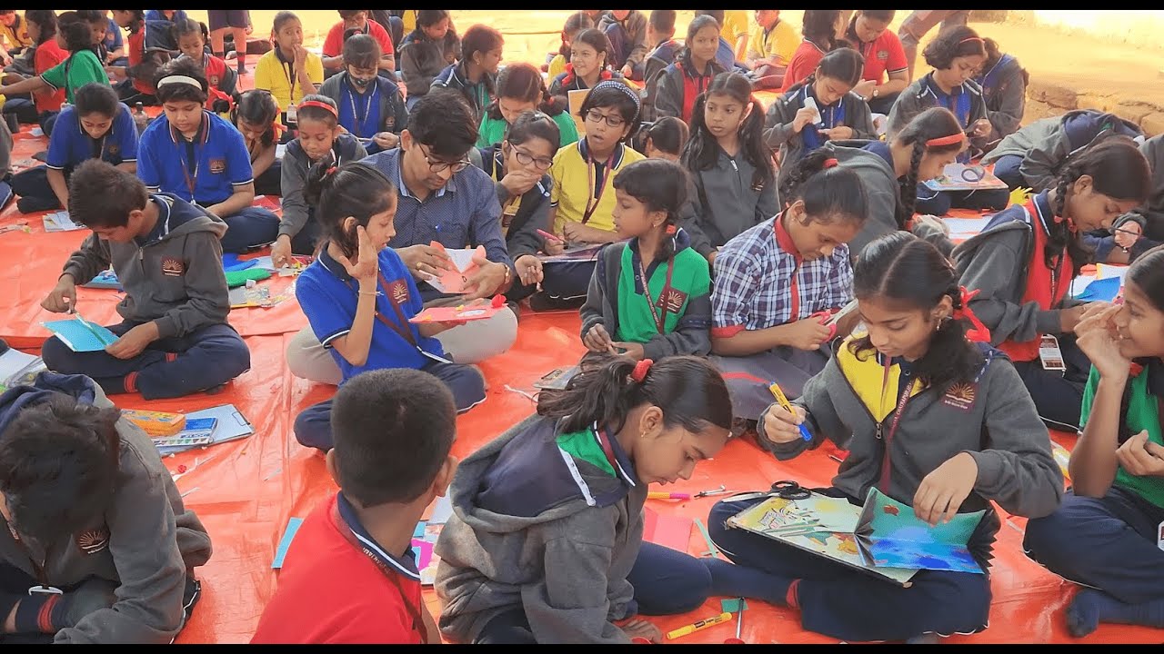 Greeting Card Making Competition @KV_Chatrapur - YouTube