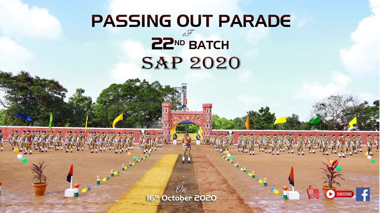 PASSING OUT PARADE OF SAP (Full Video) - 2020 | Kerala Police - YouTube