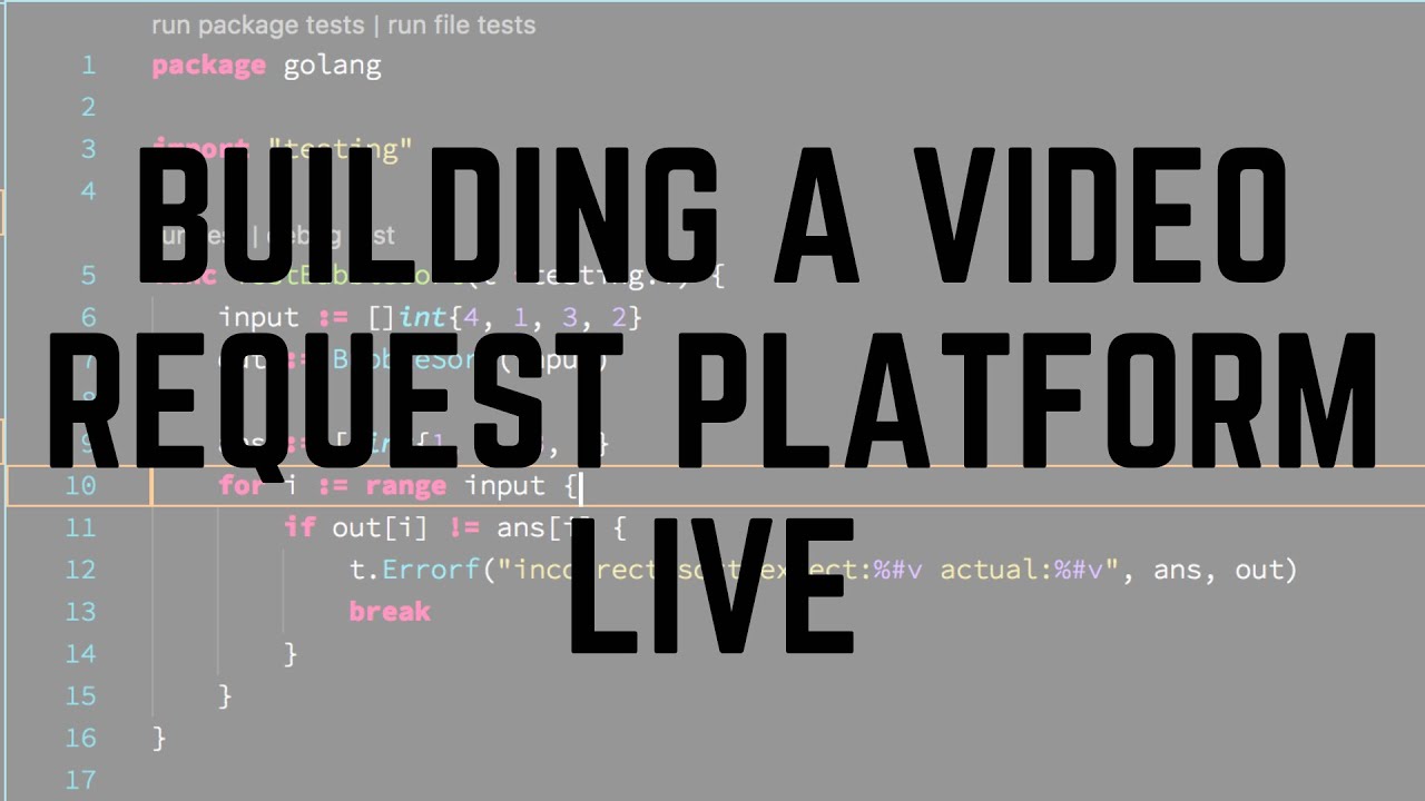 Building a platform for user video requests - Code with me - YouTube