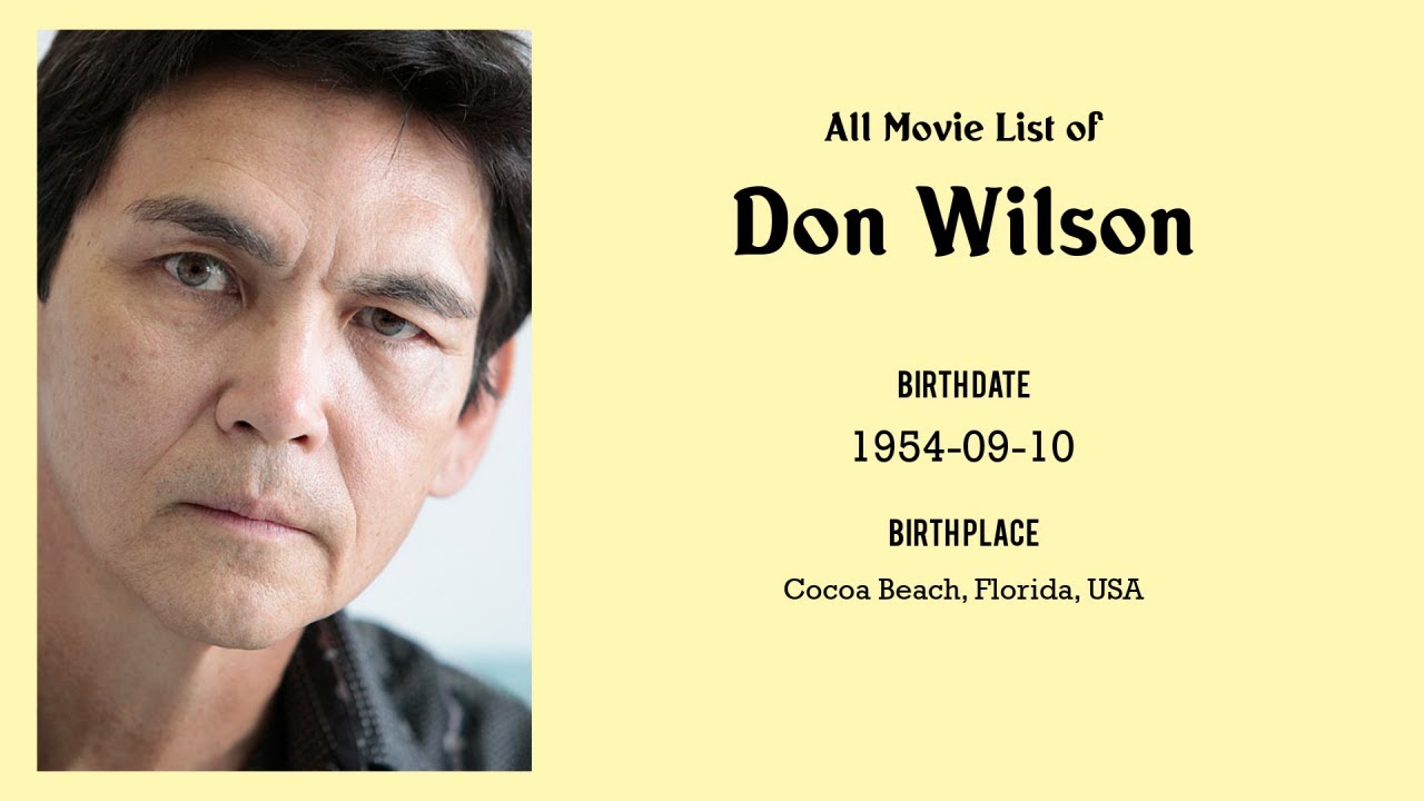 Don Wilson Movies list Don Wilson| Filmography of Don Wilson - YouTube