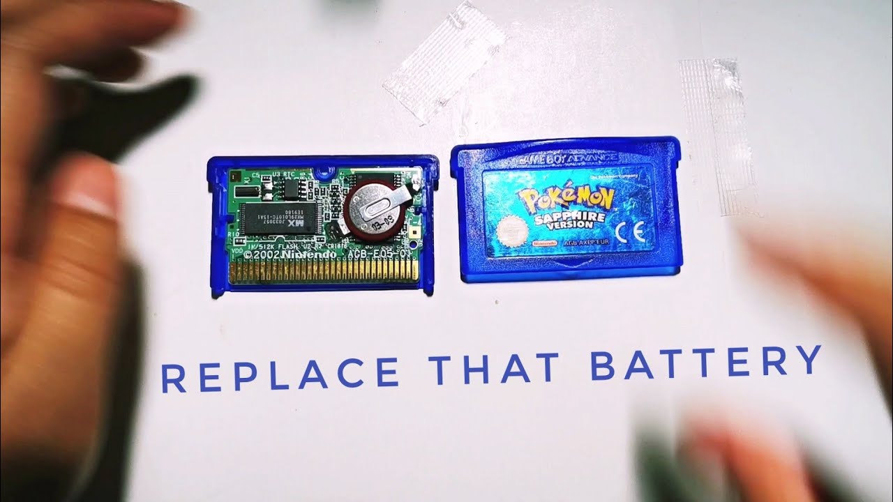 Pokemon Sapphire - Battery Replacement | Game Boy Advance (No Voice ...