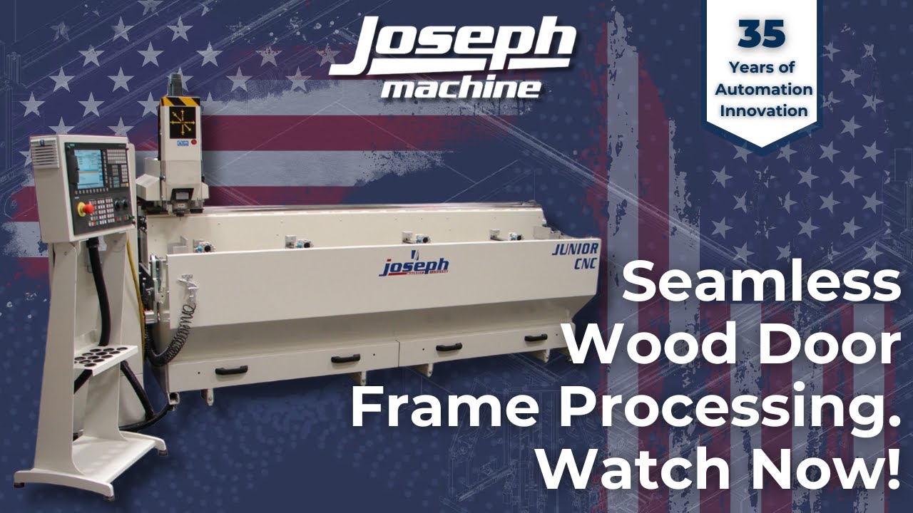 Junior CNC Processing Wood Door Frames - YouTube