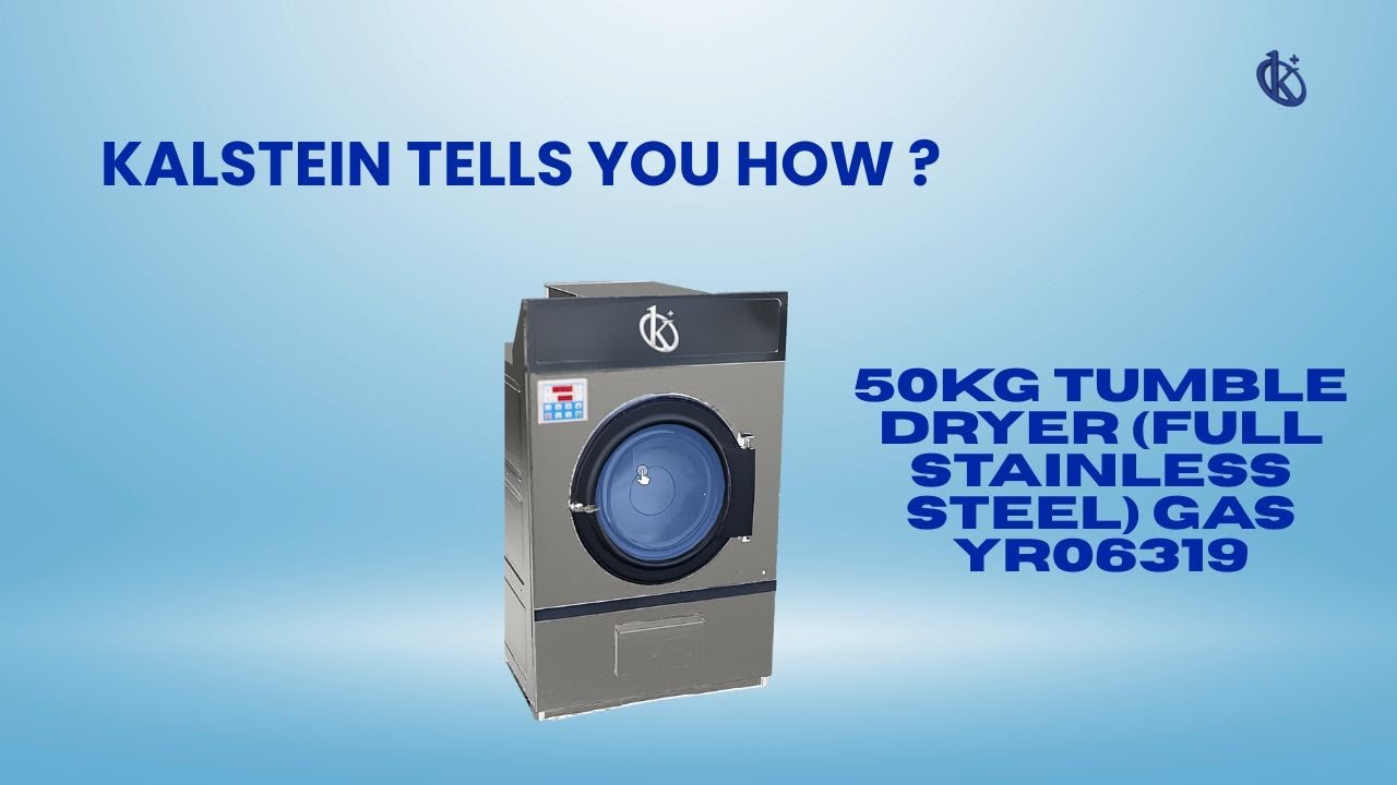 50KG Tumble Dryer (Full Stainless Steel) GAS YR06319 - YouTube