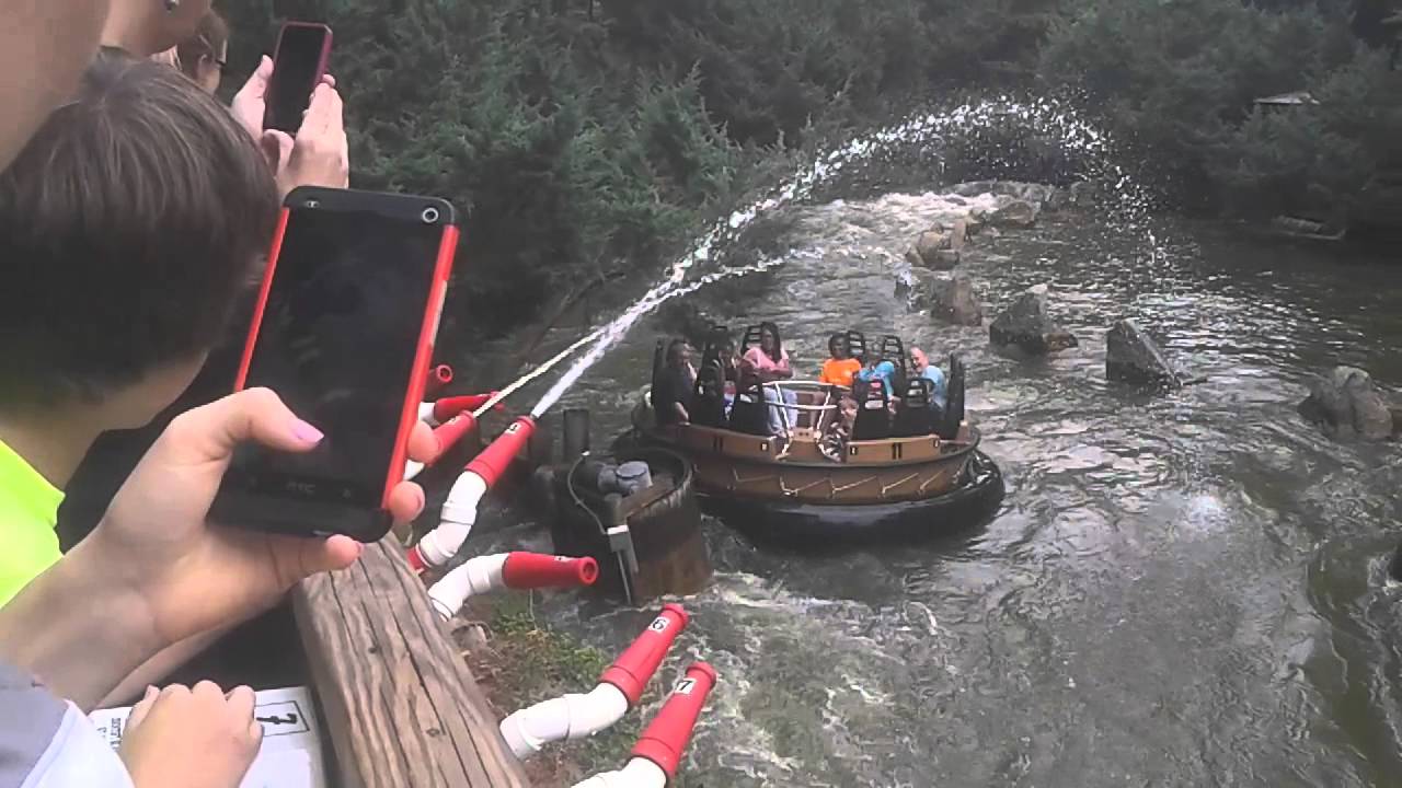 Soaking people at Thunder River - YouTube