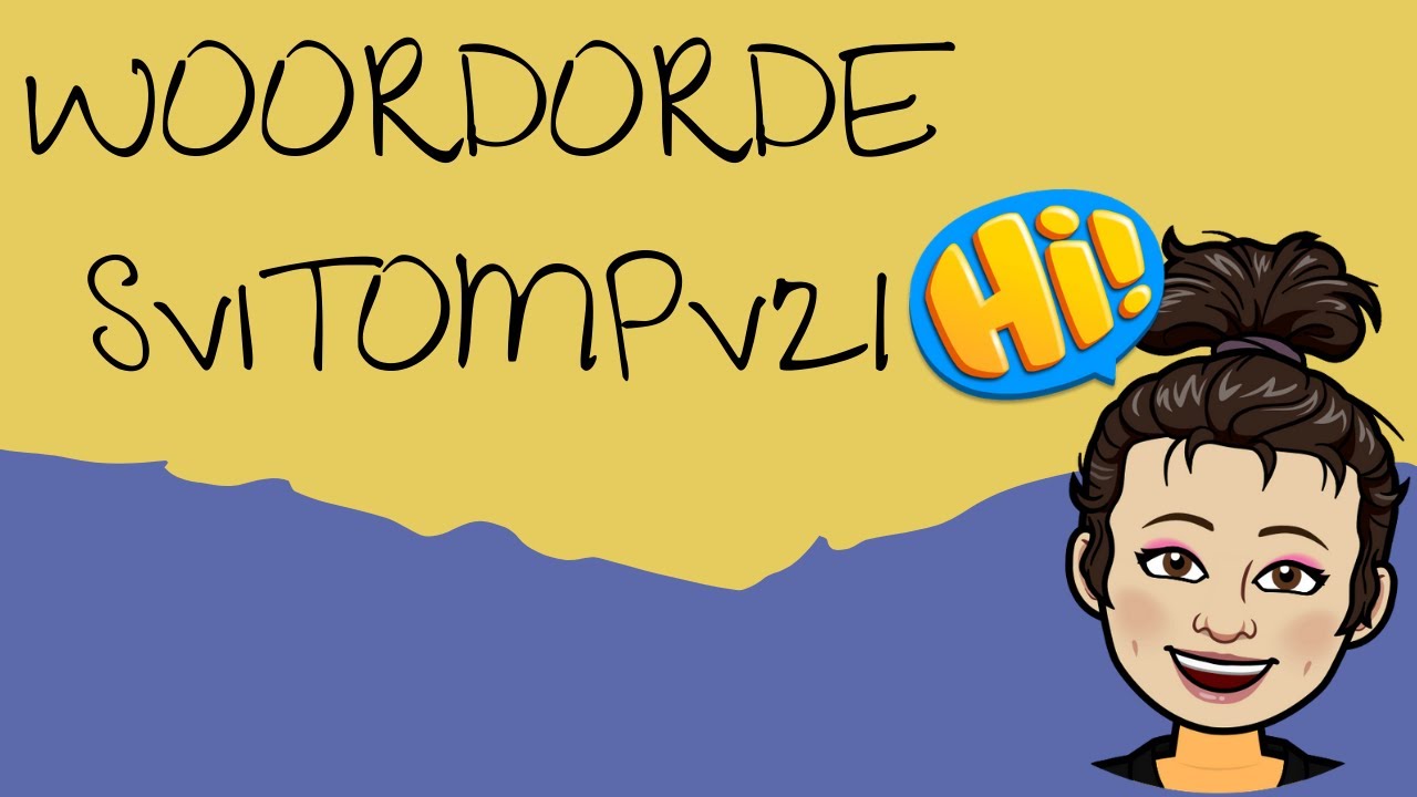 WOORDORDE || Sv1TOMPv2I || WORD ORDER IN AFRIKAANS - YouTube