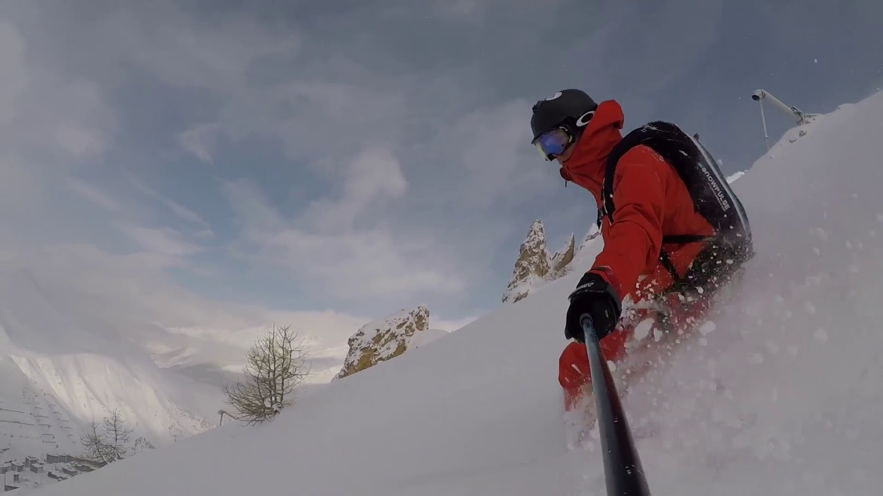 Ski off piste in Tignes Dec 2017 - YouTube