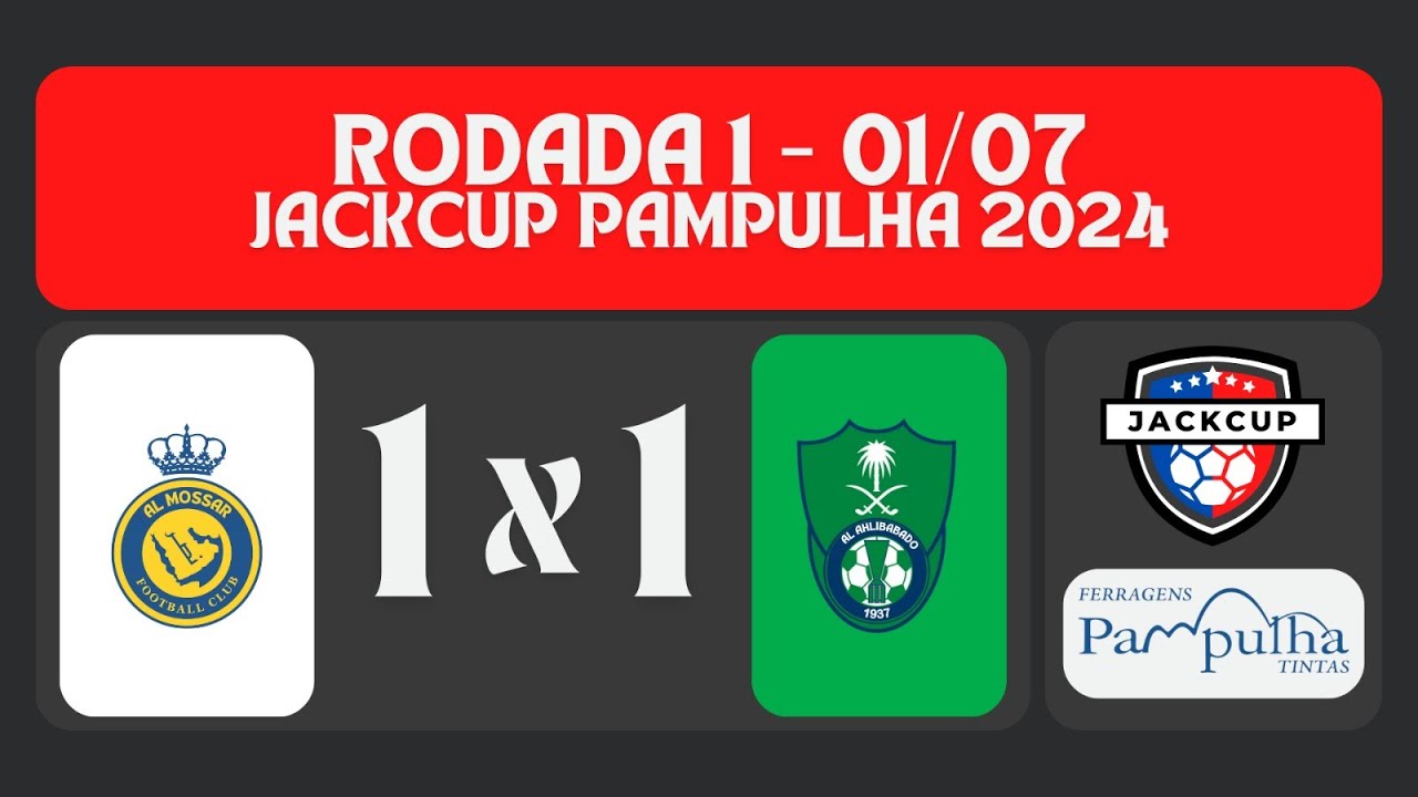 Jackcup 2024 - 01/07/2024 - Al Mossar 1 x 1 Al Ahlibabado - YouTube