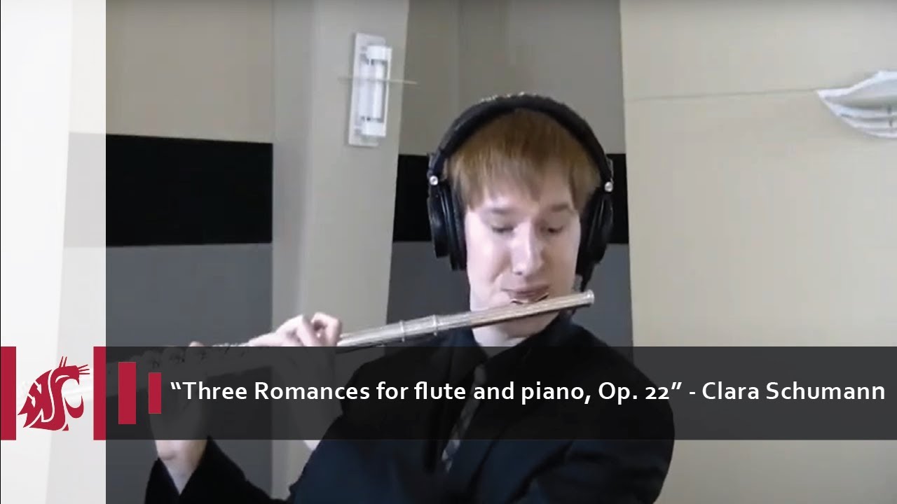 Three Romances for flute and piano, Op. 22, Mvmt. II - Allegretto ...