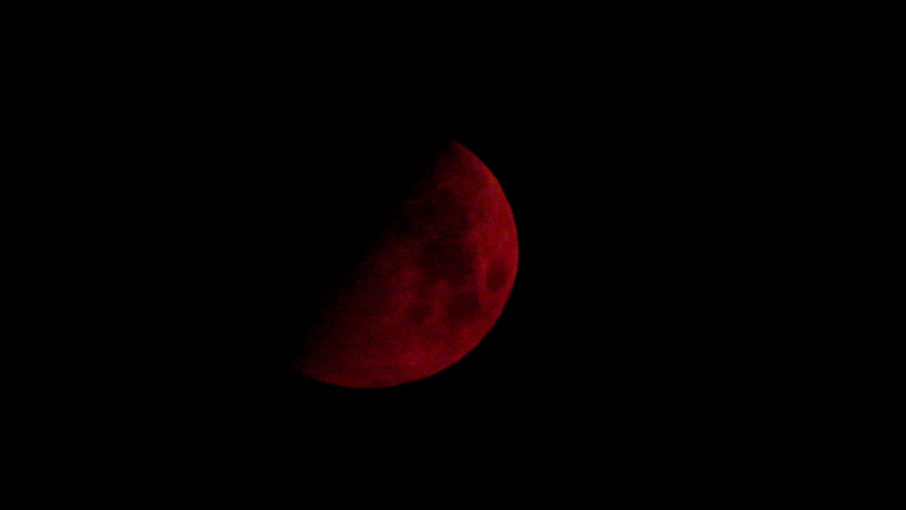 With an unobstructed view can see the Red Moonset too (Aug) - YouTube