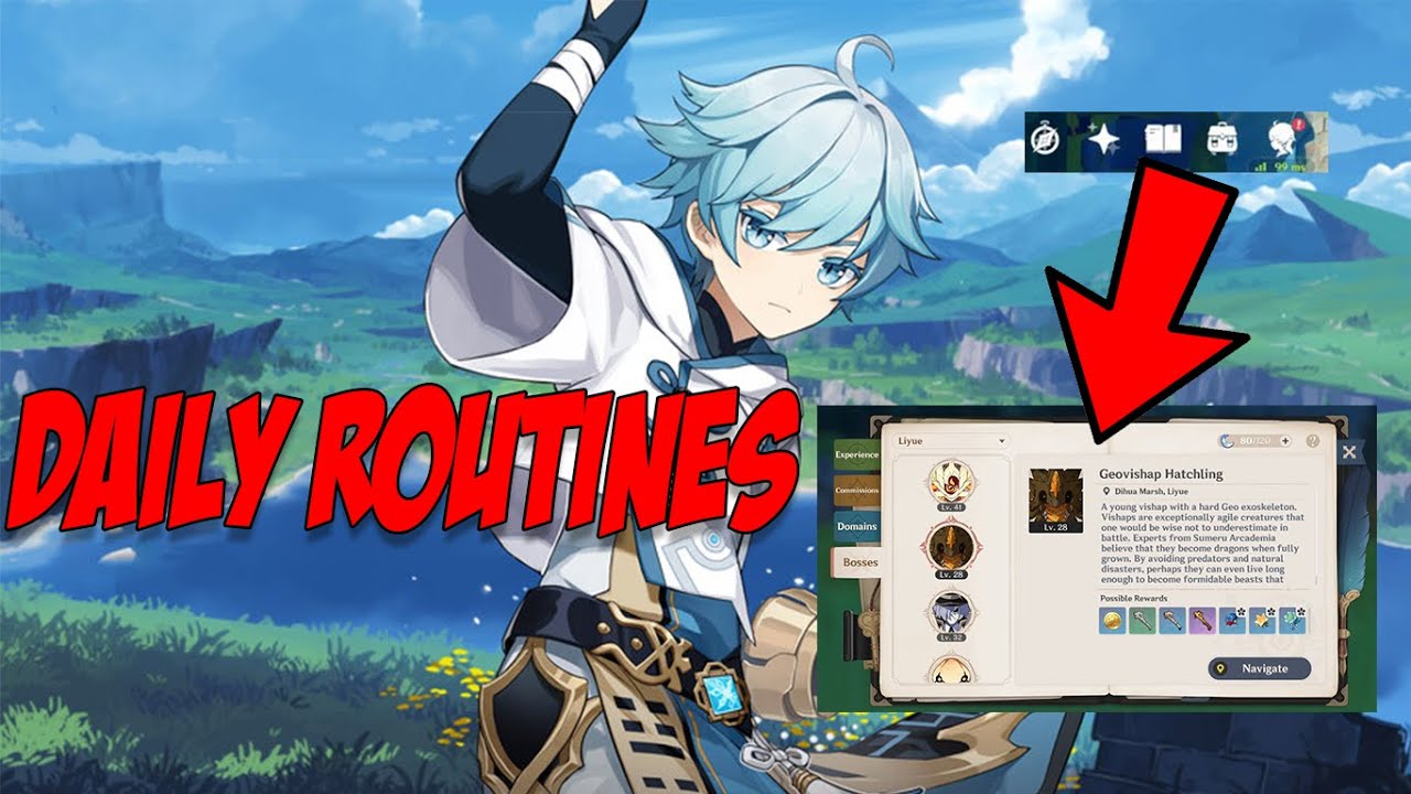 Genshin impact daily Routines(Adventure book pawaaaaah) - YouTube
