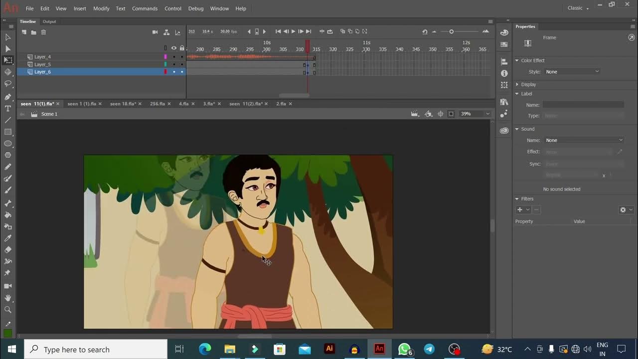 पार्ट 2 । cartoon story kaise banaye। 2D animation in Adobe animate cc - YouTube