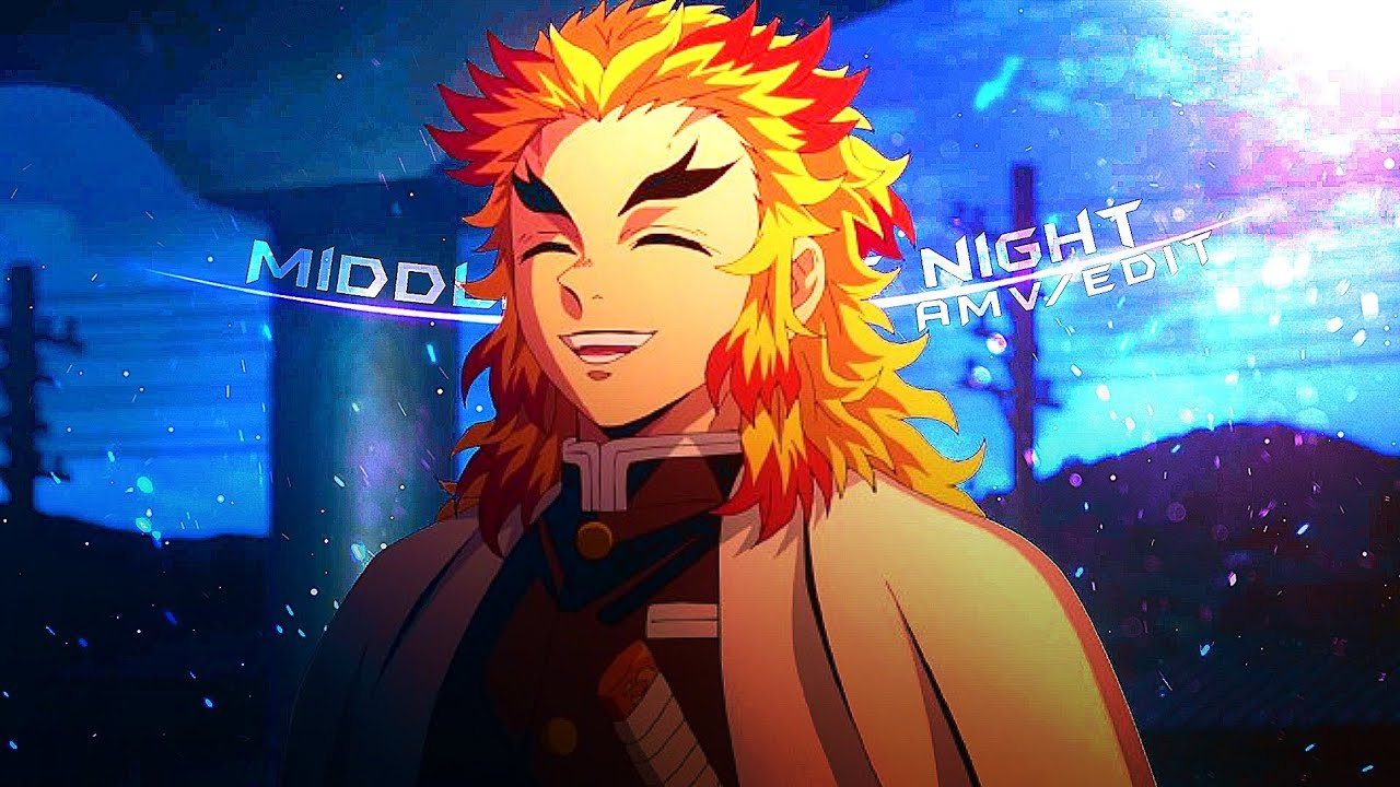 Middle of the Night-Elley duhe|| Rengoku Vs Akaza AMV edit|| - YouTube