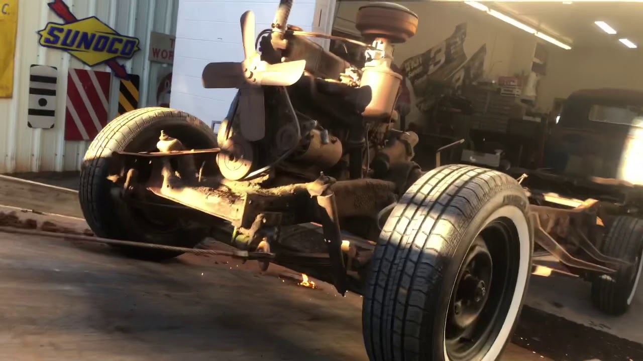 50 Chevy to s10 frame pt 1 - YouTube