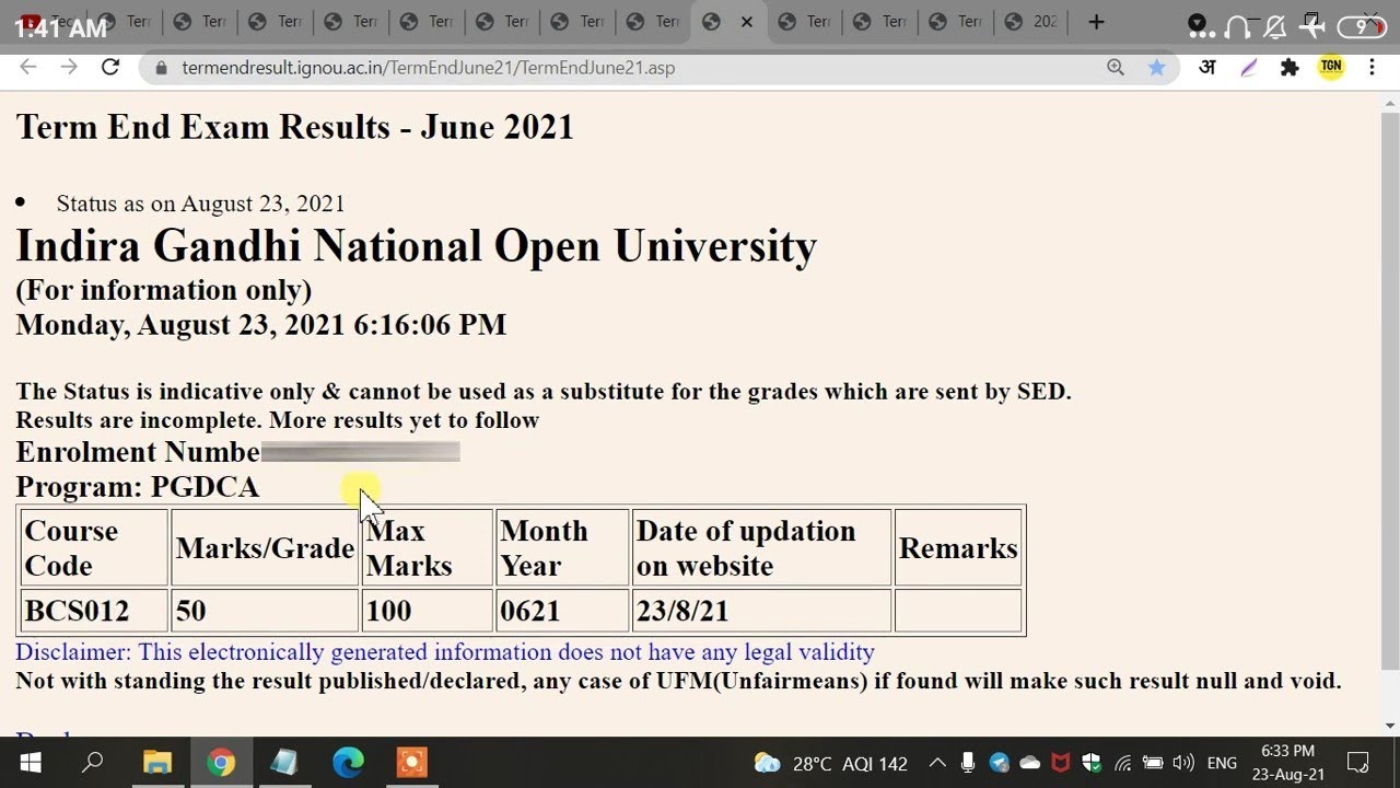 ignou revaluation result june 2021|ignou results update 2021|ignou ...