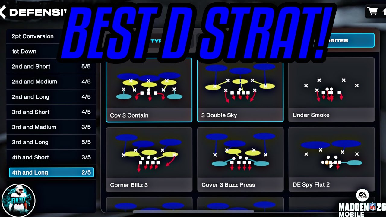BEST DEFENSIVE STRATEGY IN THE GAME! GET TONS OF STOPS! Madden Mobile ...