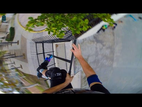 FULL SPEED AT GIANT RAMP ON SCOOTER! - YouTube