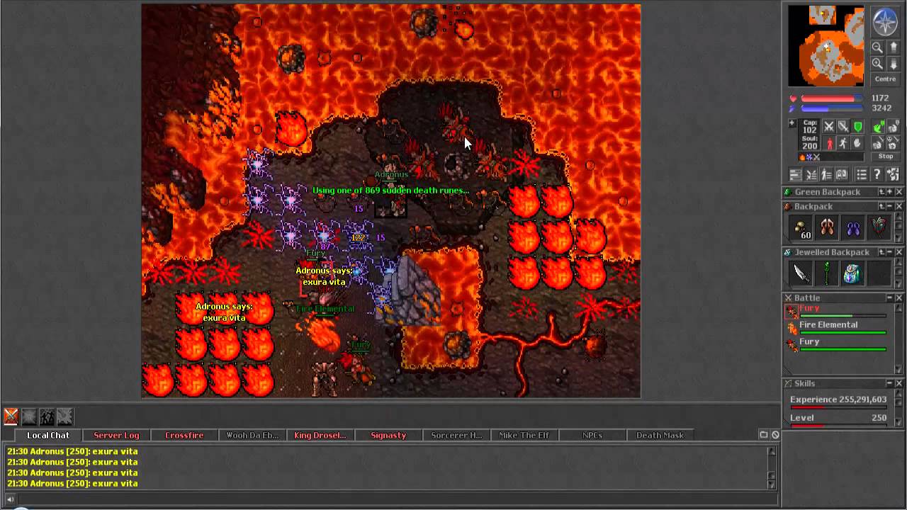 Tibia: The Grindfest - (Fury Dungeon) Great Loot/Exp, Highly ...