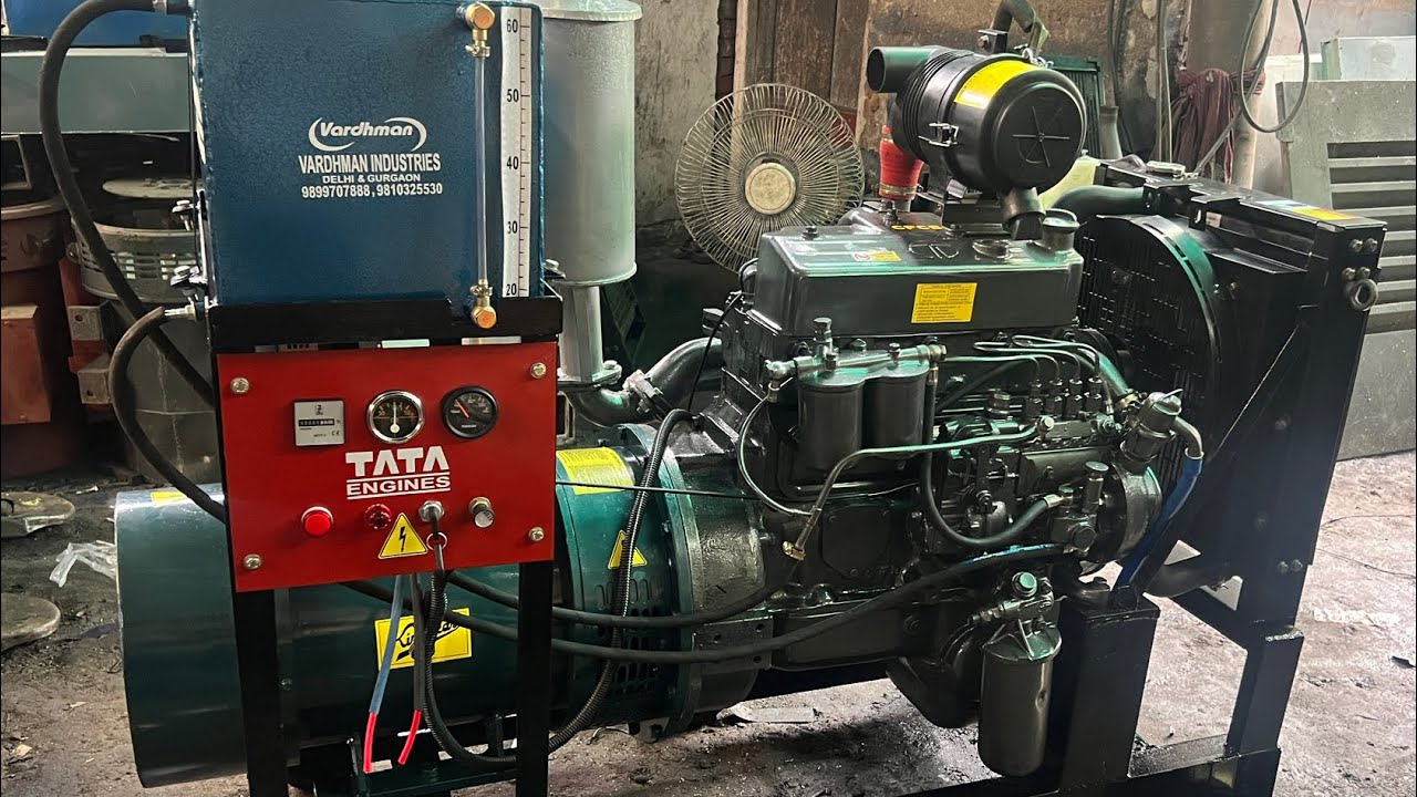 old Generator just like New 30kva Tata 407 Turbo engine Generator ...