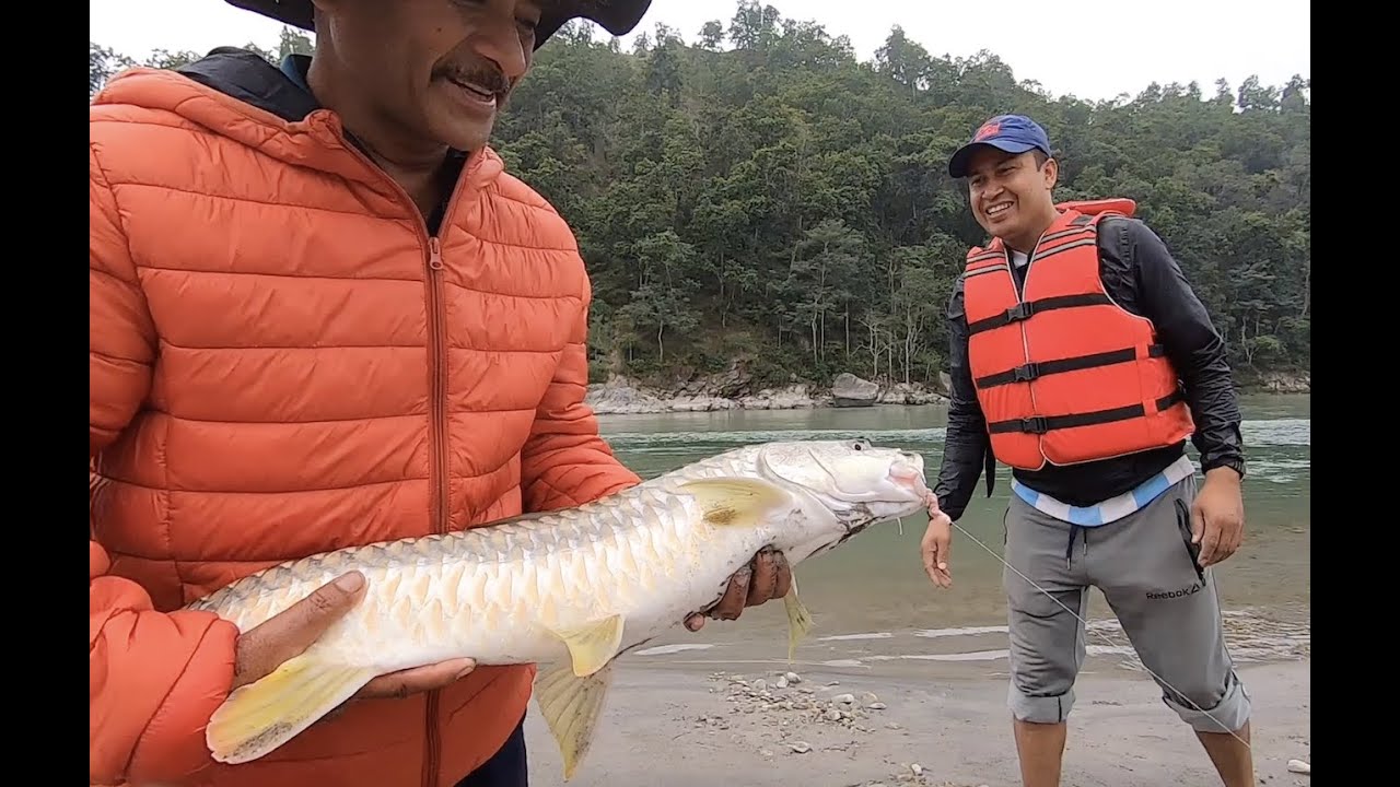 Arun river fishing: Nepal river fishing - YouTube