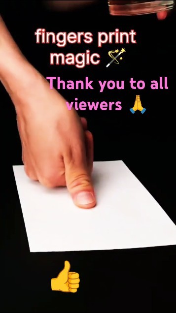 fingers print magic. How to make your fingers print in a few steps. # ...