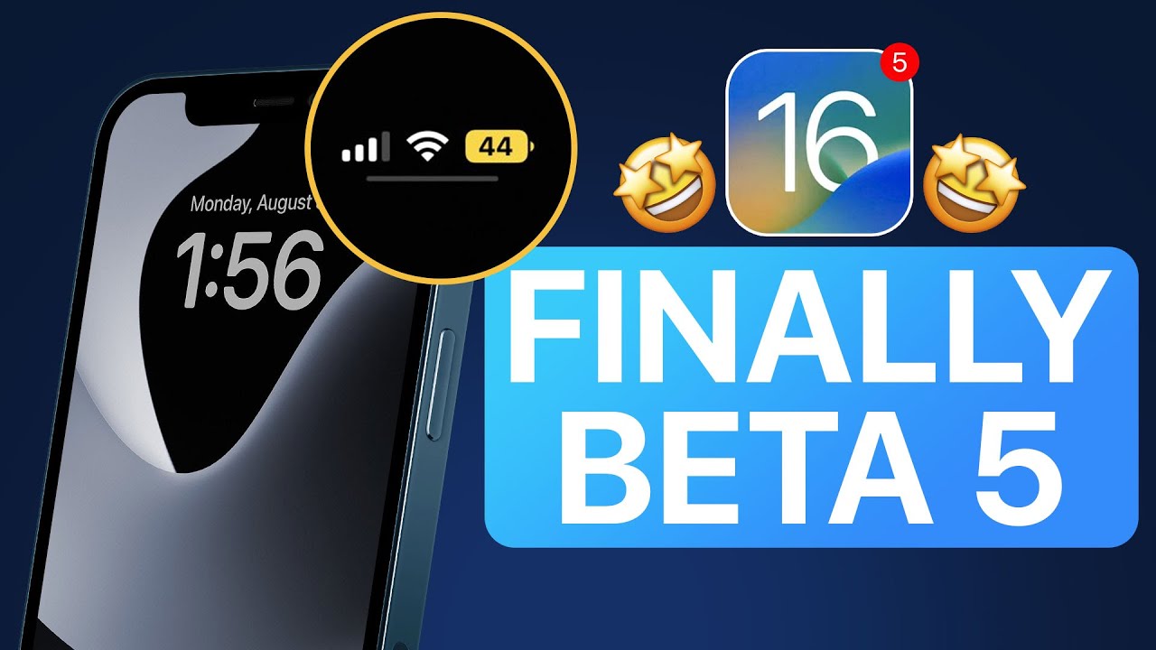 iOS 16 Beta 5 & (Public Beta 3)- THE BEST UPDATE YET! - YouTube