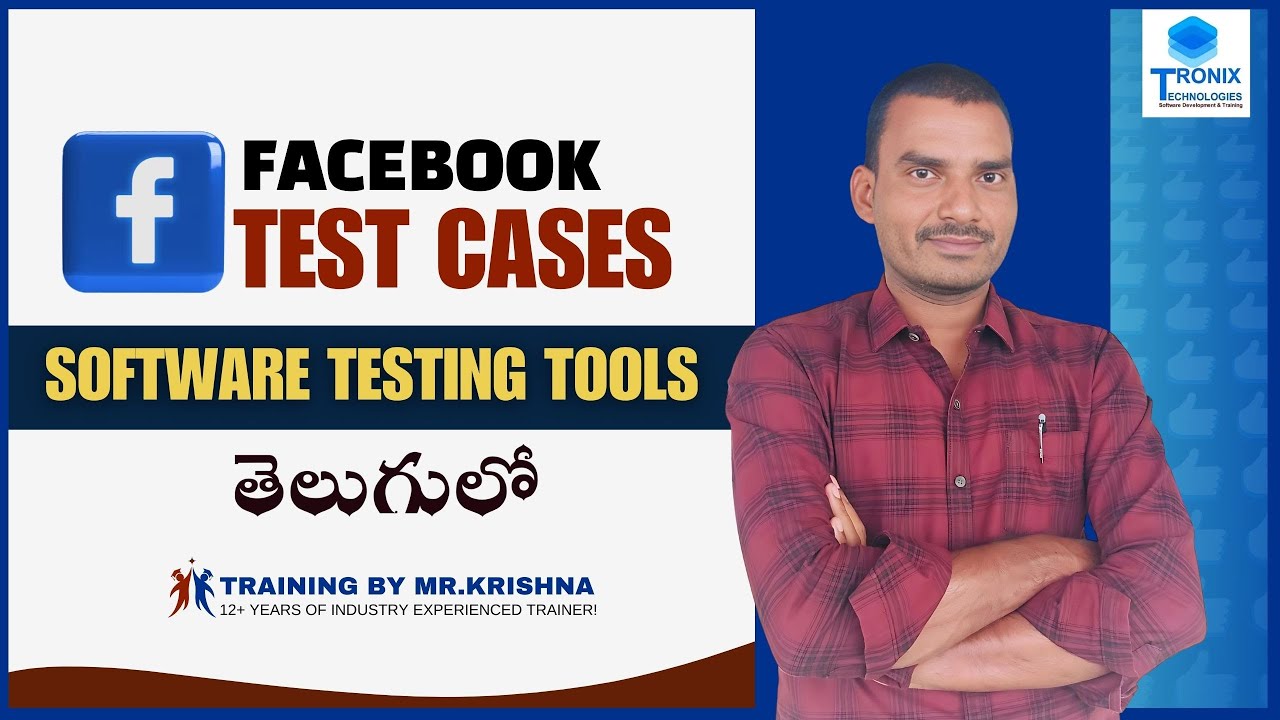 Facebook Test Cases || Testing tools Telugu For Beginners || Software ...