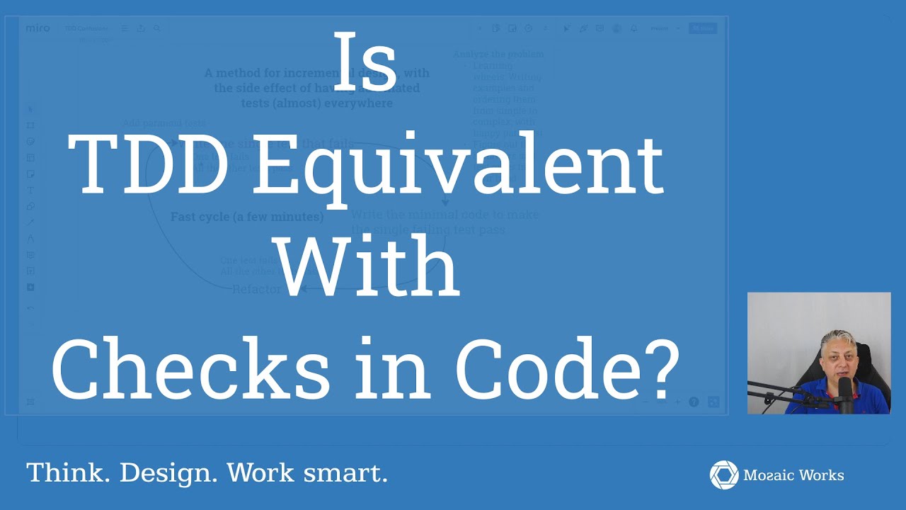 Is TDD Equivalent With Checks in Code? - YouTube