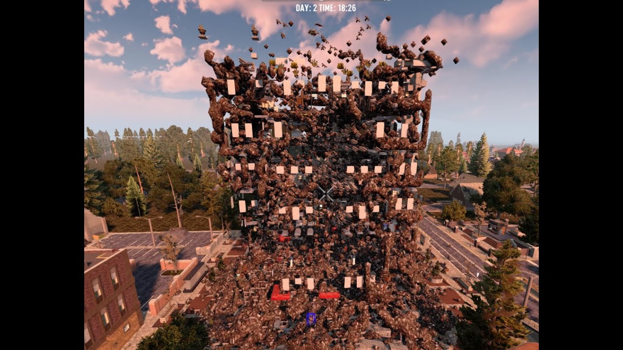 Destroying a skyscraper in 7 days to die - YouTube