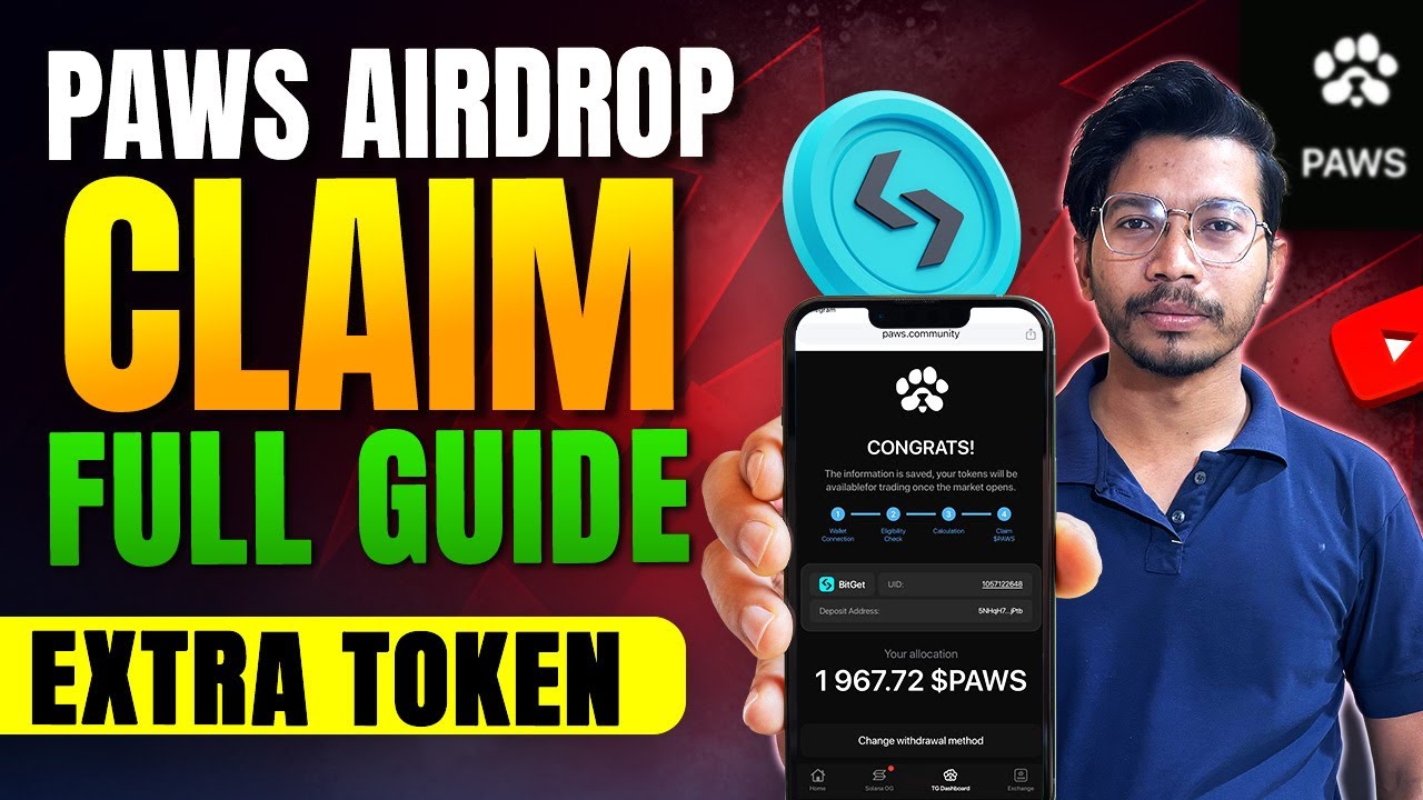 Paws Airdrop Claim | Paws Airdrop Withdraw | Paws Listing Date | Paws ...