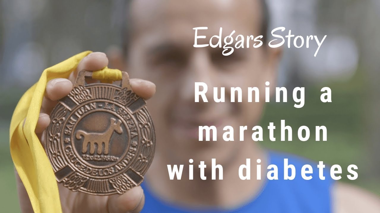 Running a marathon with diabetes - YouTube