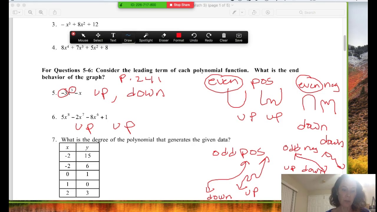 Practice Benchmark Ch. 4 (Math 3) - YouTube