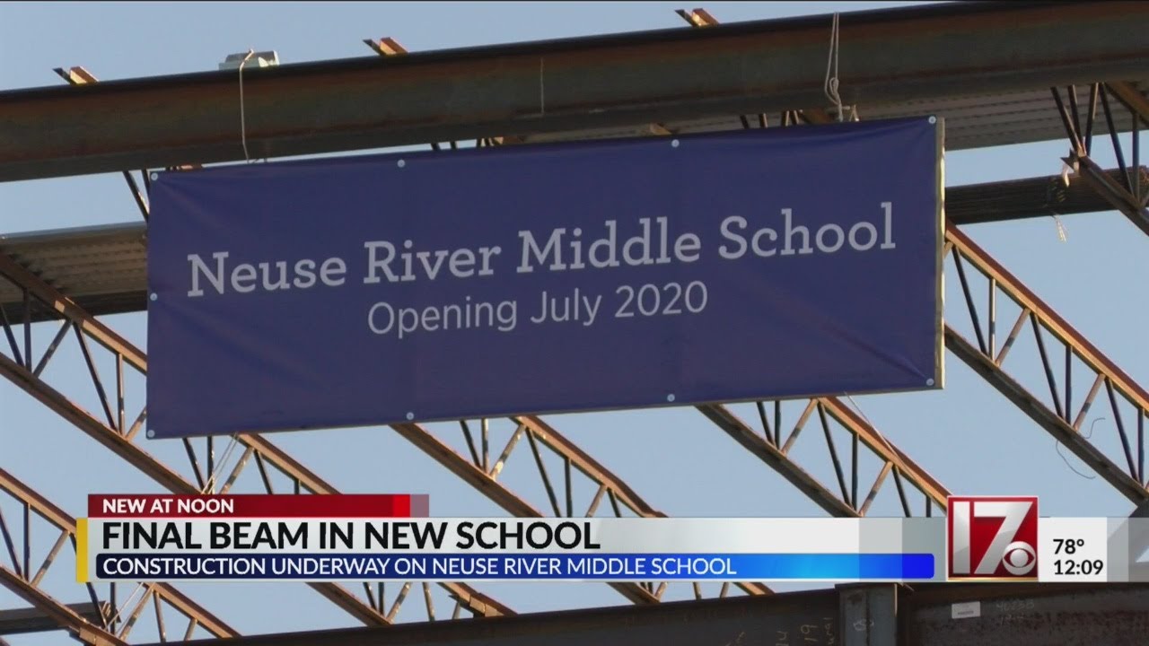 Construction underway at Neuse River Middle School - YouTube