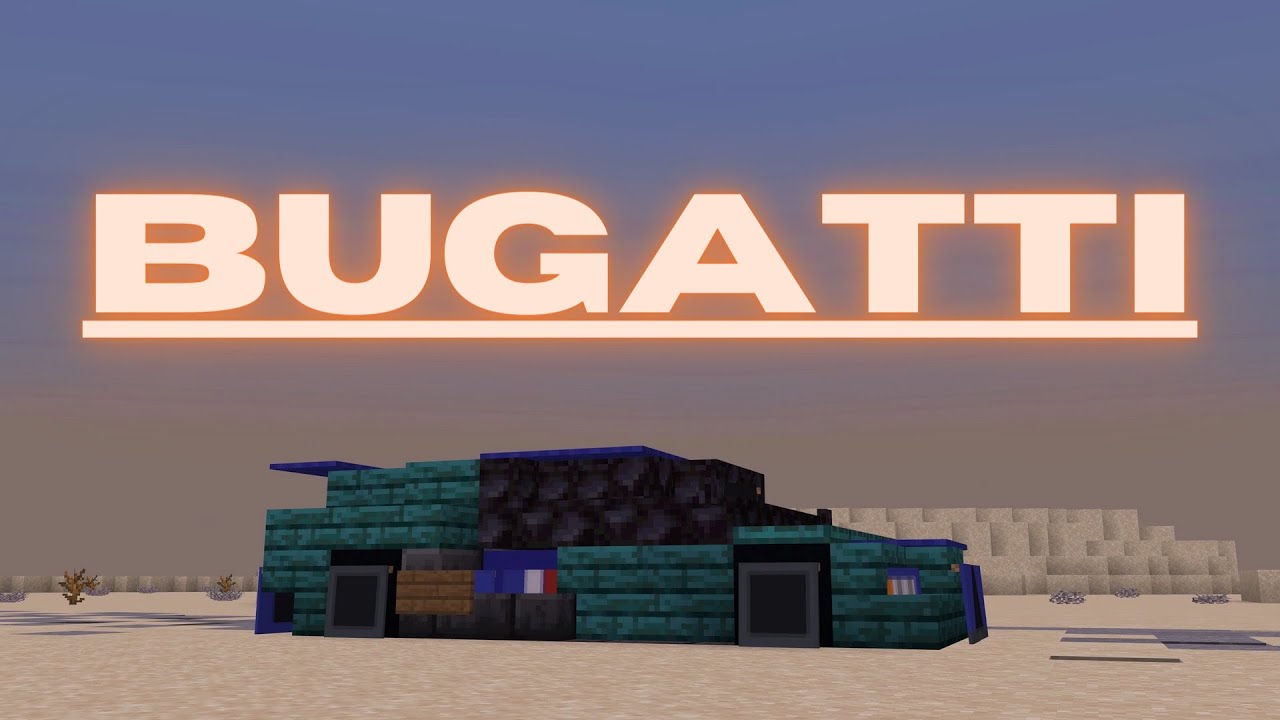 Minecraft: How to build a Sportscar in Minecraft (Bugatti Chiron ...